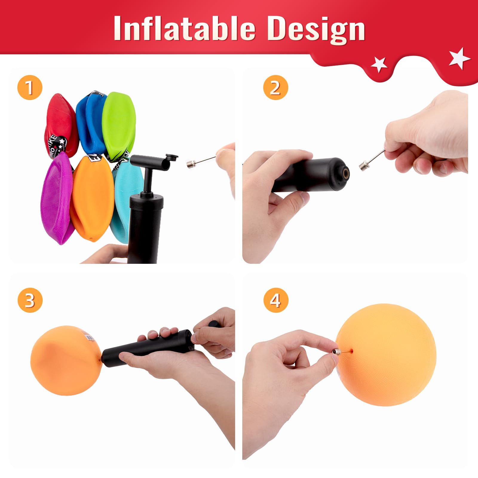 Mua EZ STRIKE 8.5'' Playground Ball Set, Posh Rubber Dodgeballs for ...