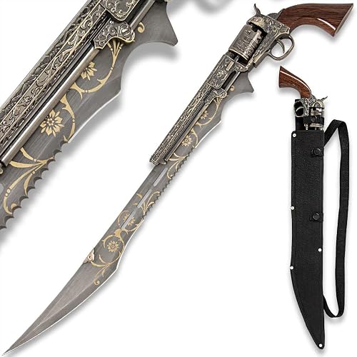 Steampunk Gun Blade Sword K Exclusive | 20 1/2" Rust Resistant ...