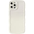 Amazon.com: Caseative for iPhone 12 Pro Max Case, Solid Color Curly Wave Frame Soft Compatible ...