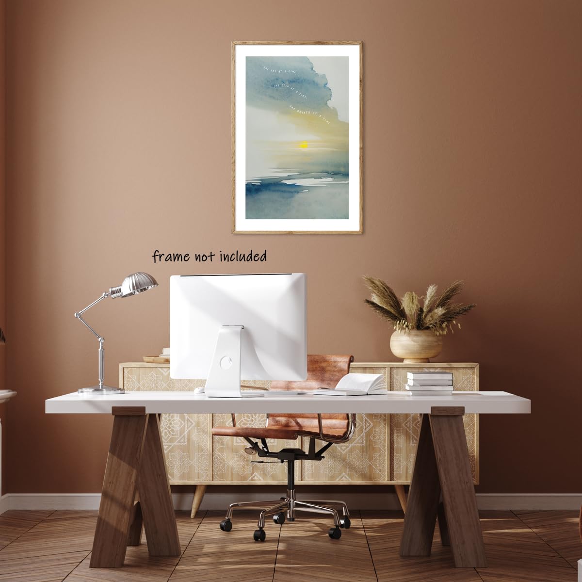 Therapy Office Aesthetic Room Decor Posters Abstract Inhale Exhale ...