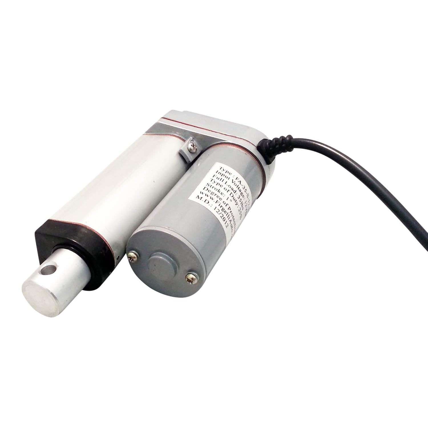 Firgelli Automations 200 lb Force 12V Linear Actuator with Mounting ...