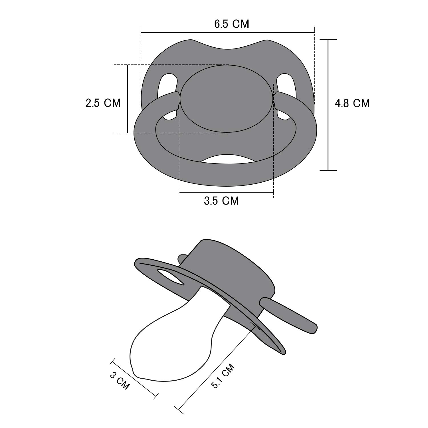 LittleForBig Bigshield Generation-II Pacifier Black – BigaMart