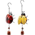 Amazon.com : VIKKSAER 2pcs Metal Ladybug Wind Chime and Bees Wind Bell ...