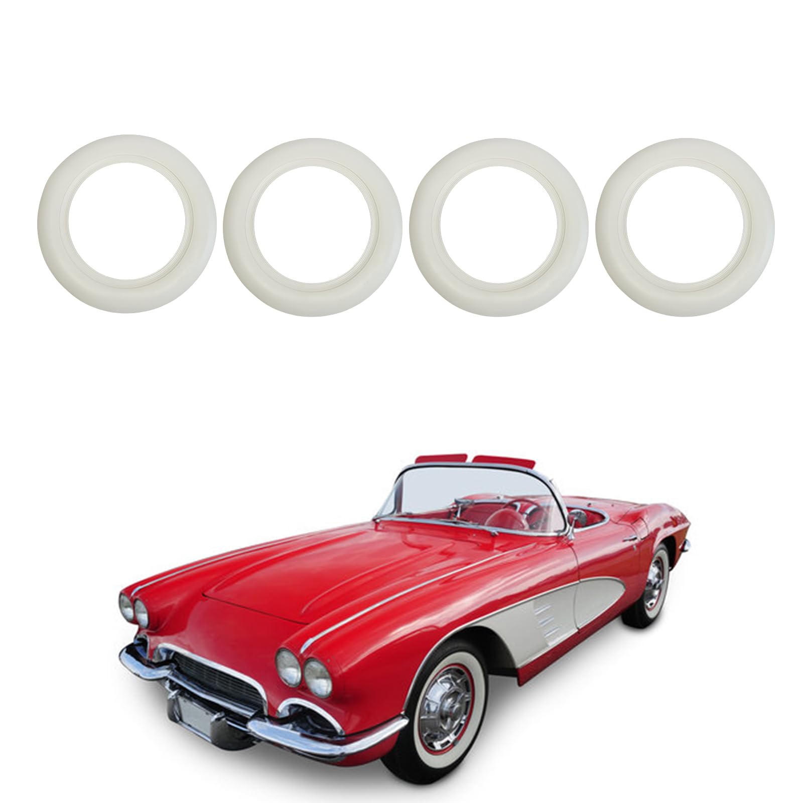 ZANURA 15" Wheel X 3" Side Tire Trim Topper Cover Insert, 4 Pack for ...