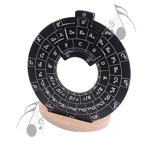 Guitar Music Theory Disc Circle of Fifths, Circle of Fifths Wheel Metal ...