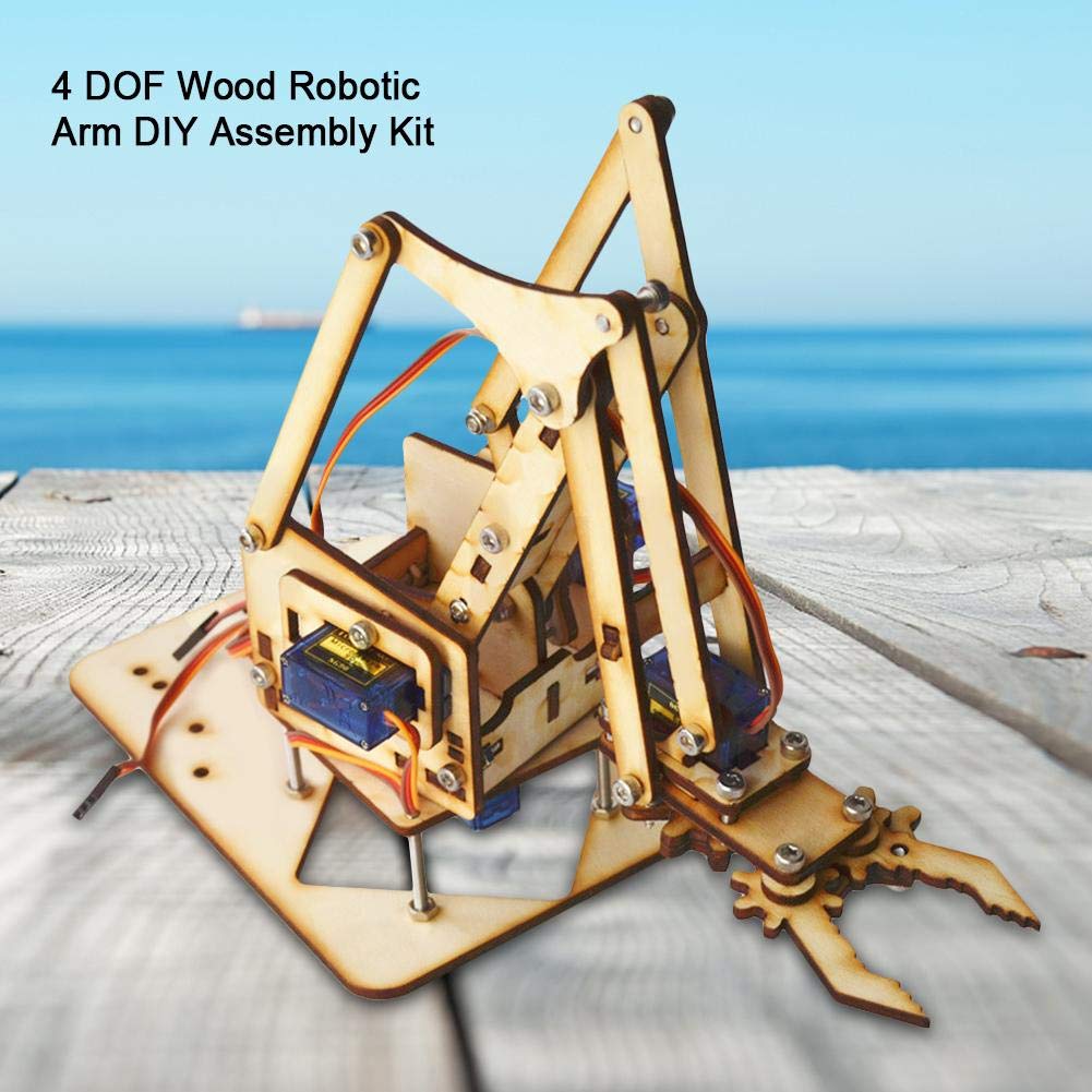 Mua FTVOGUE Robot Arm Kit, 4 DOF DIY Wood Robot Arm sg90 Servo for ...