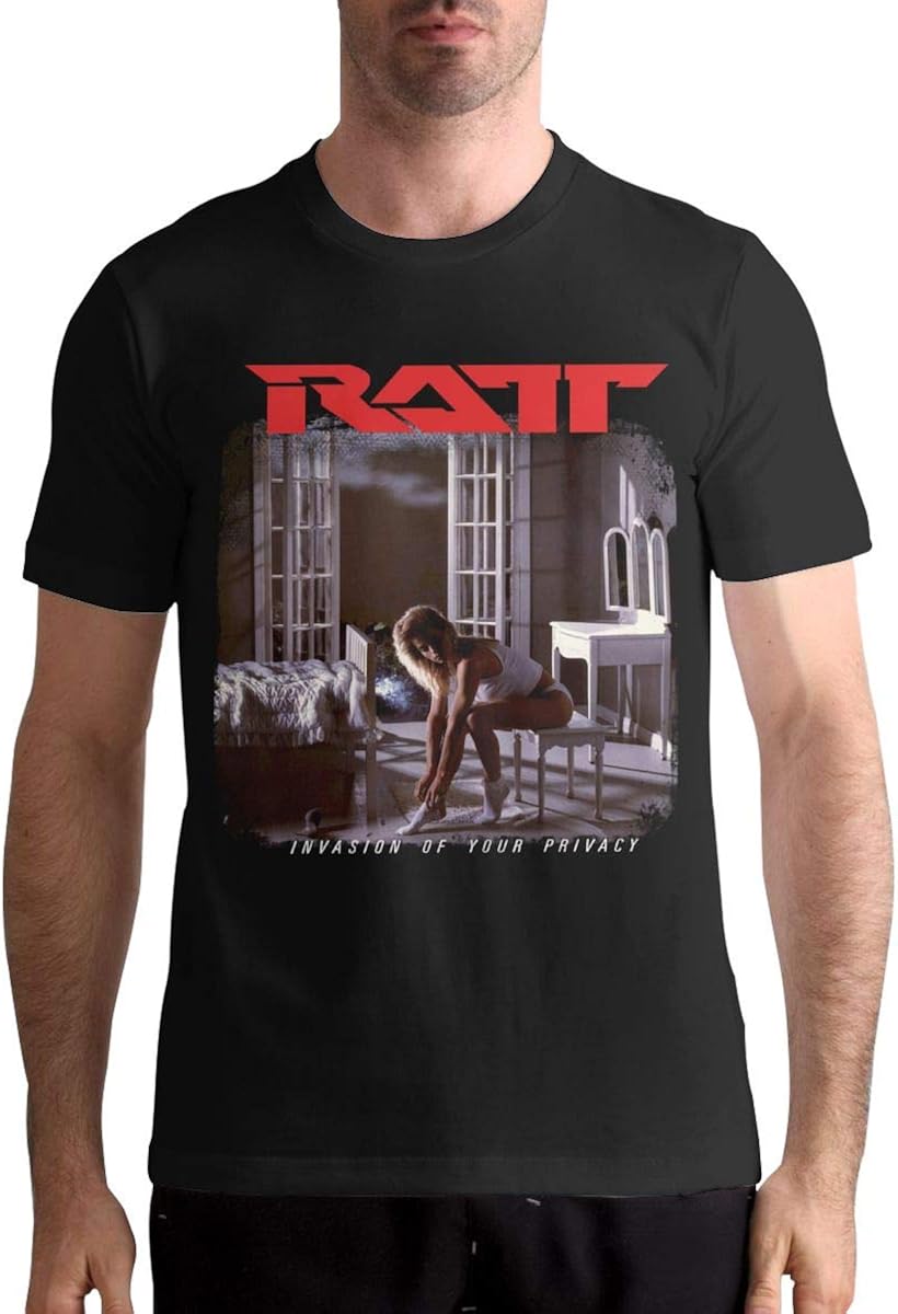 LloydRValdivia RATT Band T Shirts Men's Tops Short Sleeved Round Neck ...