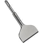 3 Inch SDS Plus Chisel, TOOVEM 3 x10 Inch Wide Cranked Angled Bent Tile Removal Chisel Bit Tool ...