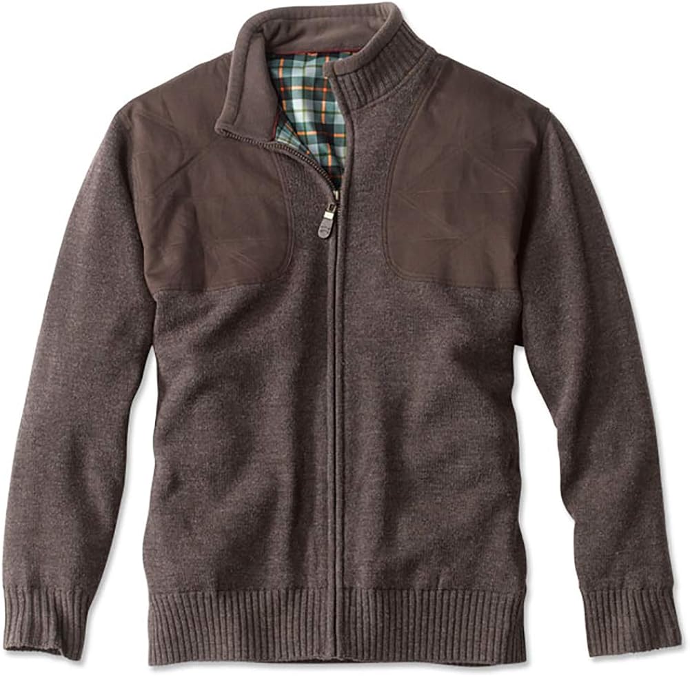 Orvis Men's Foul-Weather Lined Sweater, Coffee, Medium: Amazon.ca ...