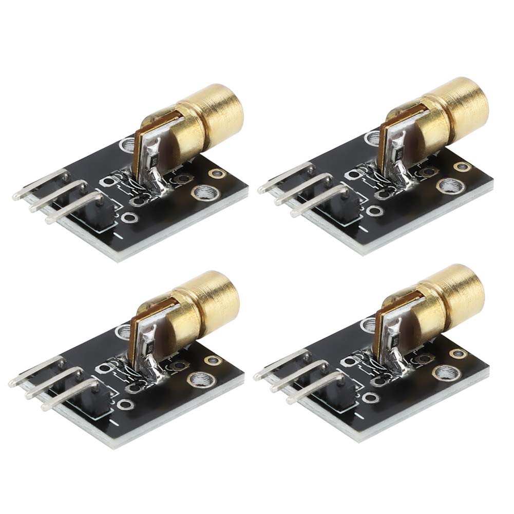 Buy 4pcs 5mW 650nm Transmitter Module Red Dot Diode Module for Sensor ...