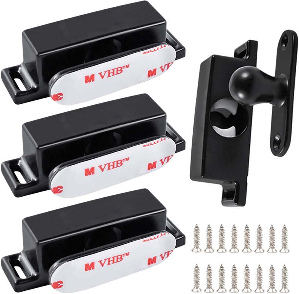 Adhesive RV Door Catch ZUONAI 4 Pack Caravan Door Retainer Catch ...