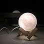 Moon Light - 3D Printing Moon - Stepless Dimmable - Moon Lamp Shade ...
