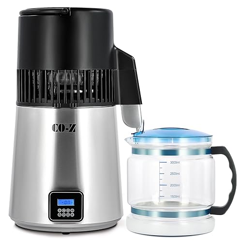 CO-Z 1.1 Gallon Water Distiller for Home Countertop, 1500W Distilled ...