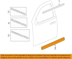 Genuine GM Molding Kit Part No. 22760307: Amazon.ca: Automotive