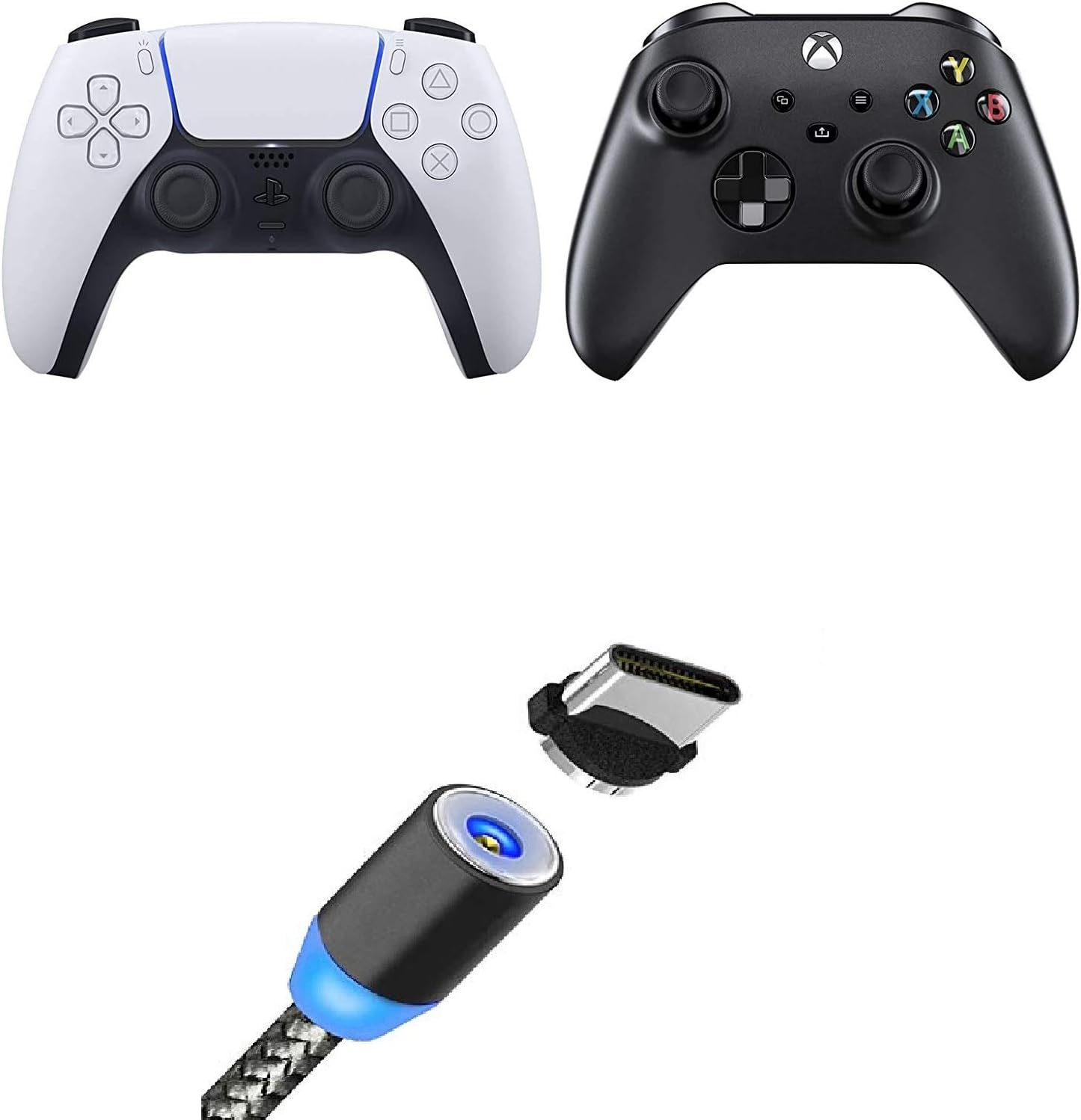 6Ft Magnetic Charging Cable for PS5 Controller, Fast Charging USB Type ...