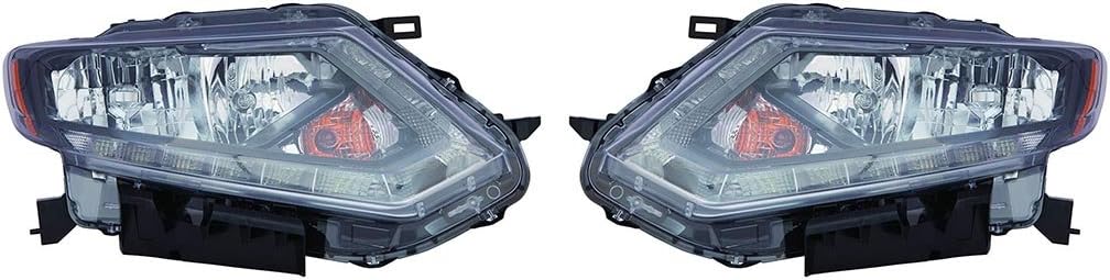 Amazon.com: For Nissan Rogue 2014-2016 Headlight Assembly Halogen Pair ...