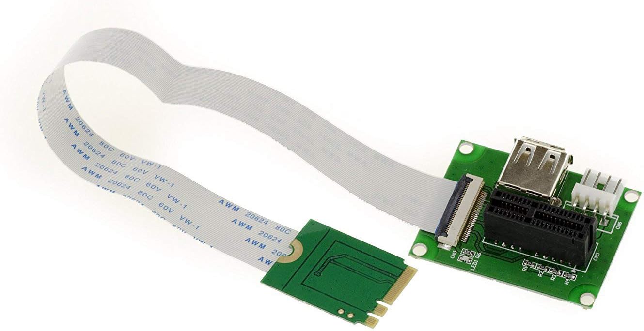 KALEA-INFORMATIQUE © – PCIe 1x / USB to M2 A/E Key Adapter card + FPC ...