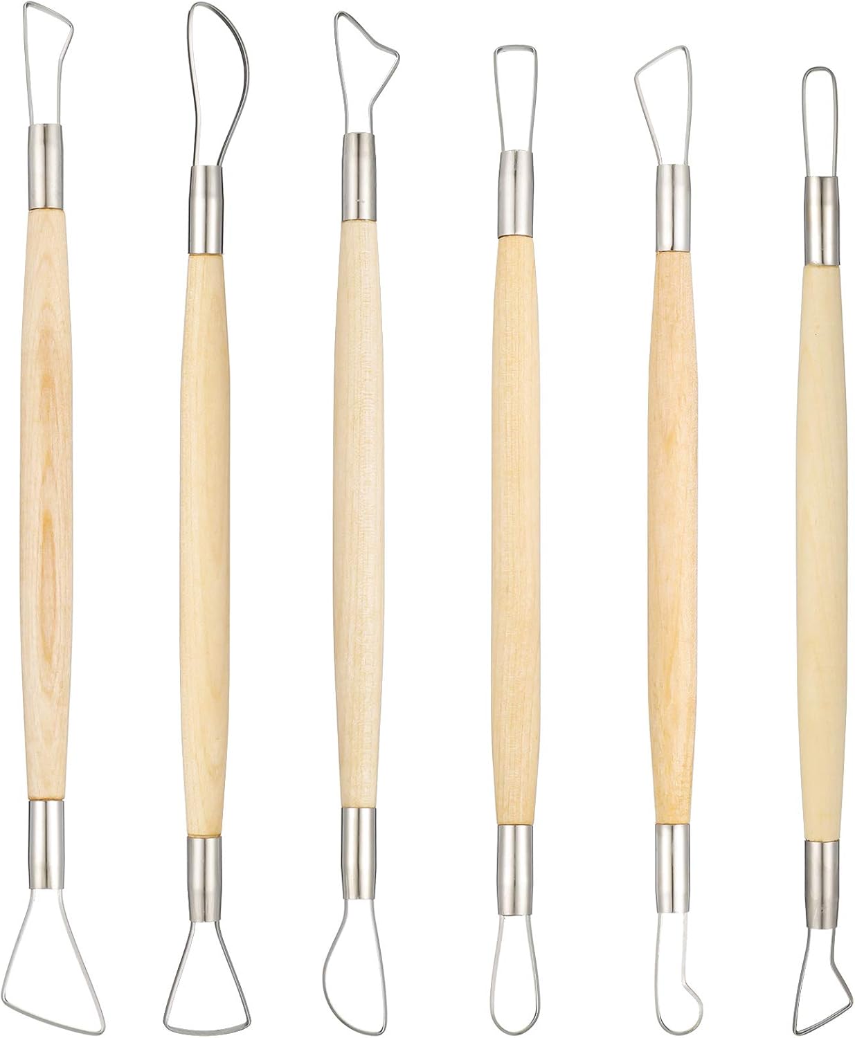 GOTH Perhk 6 Pcs Clay Sculpting Tools Set, Double Ended Pottery Clay ...