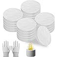Amazon.com: 20 Pcs Tabletop Fire Pit Ceramic Wool Wick with Gloves for ...