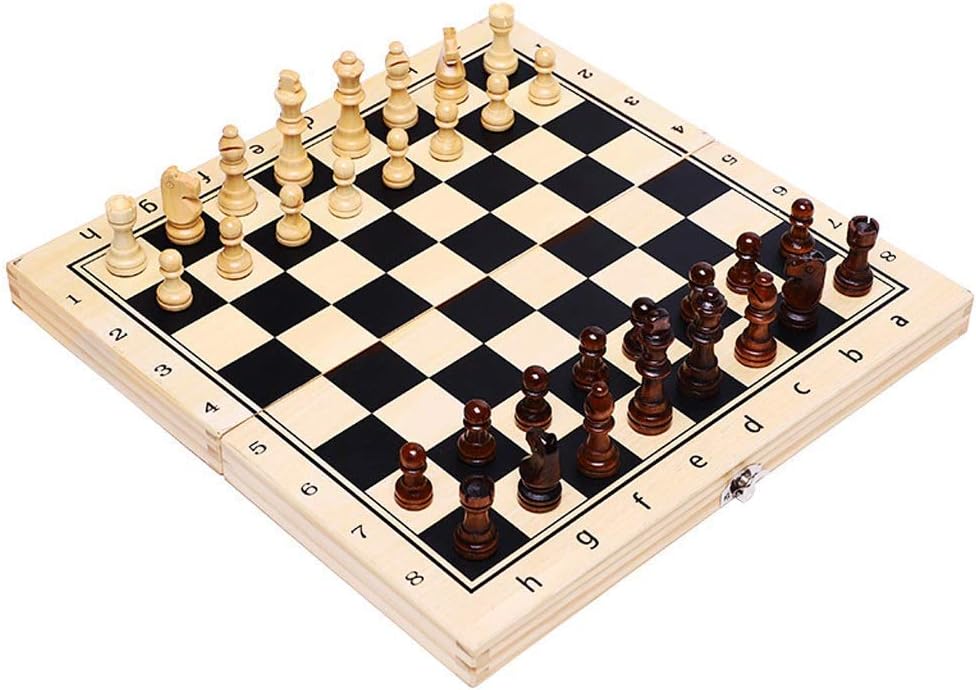 Yxxc Spiele Schach Magnetic Chess Holzschachset mit gefilztem ...