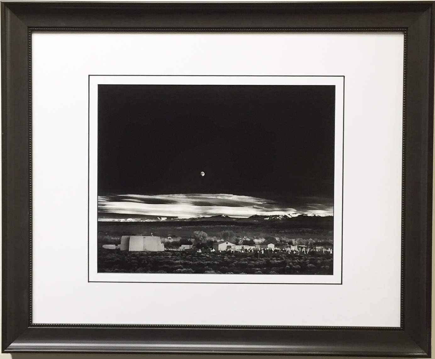 Amazon.com: Ansel Adams "Moonrise Hernandez New Mexico Custom Framed ...