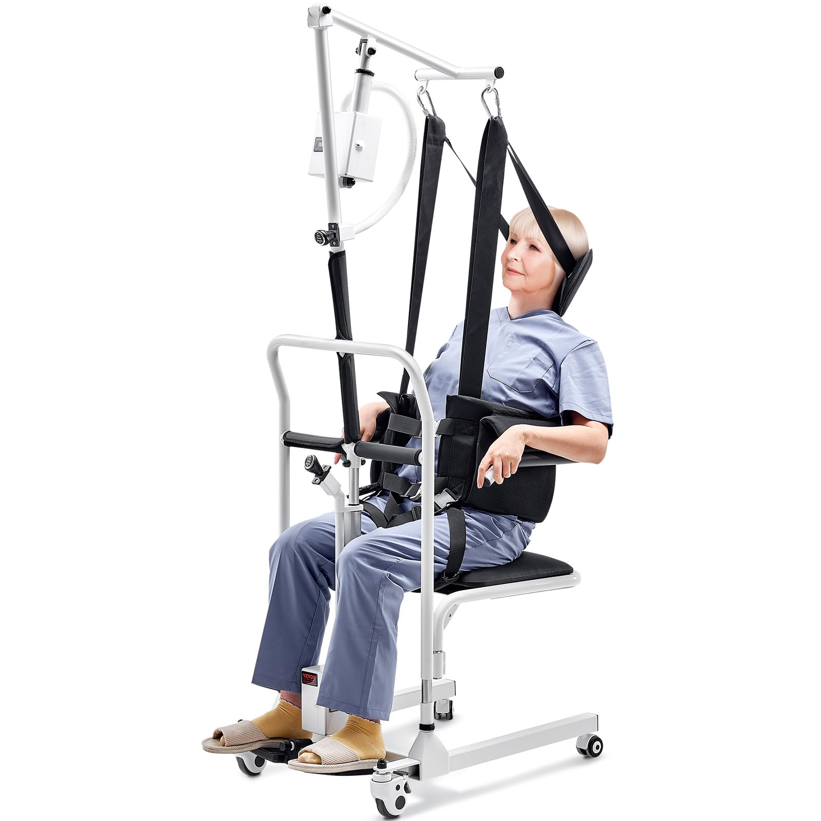 VEVOR Electric Patient Lift Transfer Chair, One-Button Electric Lift ...