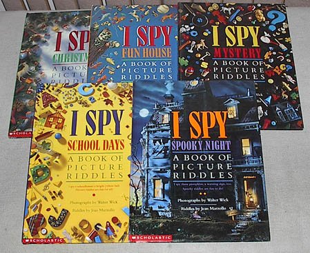 I Spy: a Book of Picture Riddles set of 5: Christmas; Fun House ...