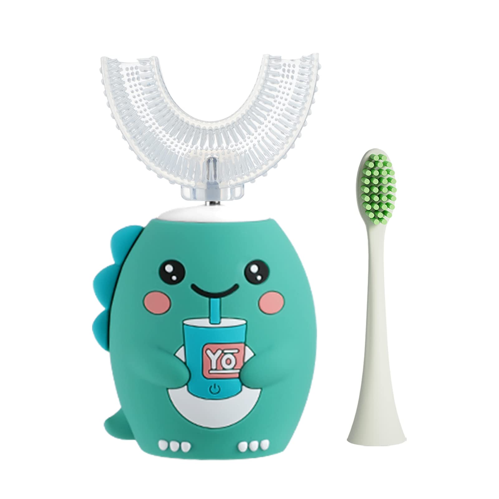 yeklike Kids Electric Toothbrushes, U Shaped Ultrasonic Toothbrush ...