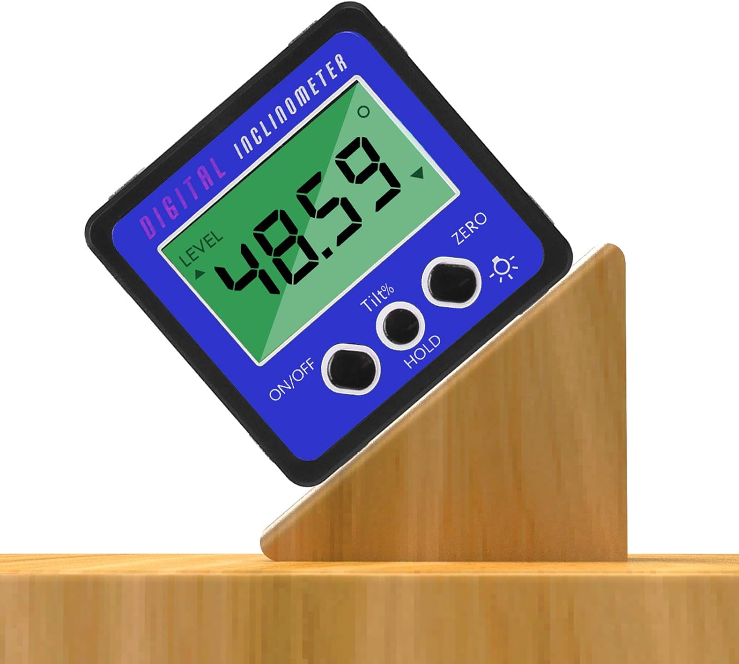 iFCOW Inclinomètre numérique étanche précis 4 x 90 ° avec base ...