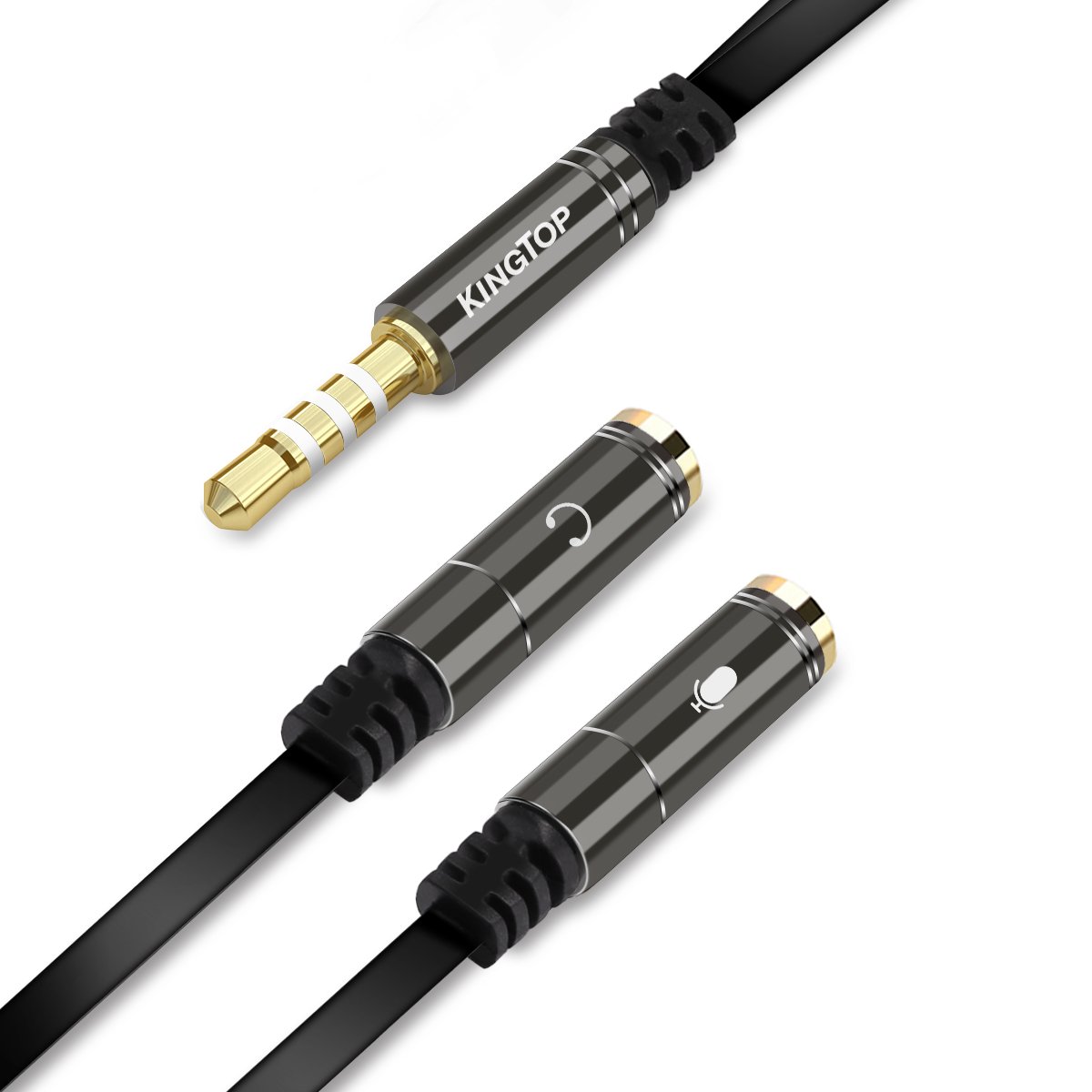 KingTop 3.5mm Combo Audio Adapter Cable for PS4, Xbox One, Tablet ...