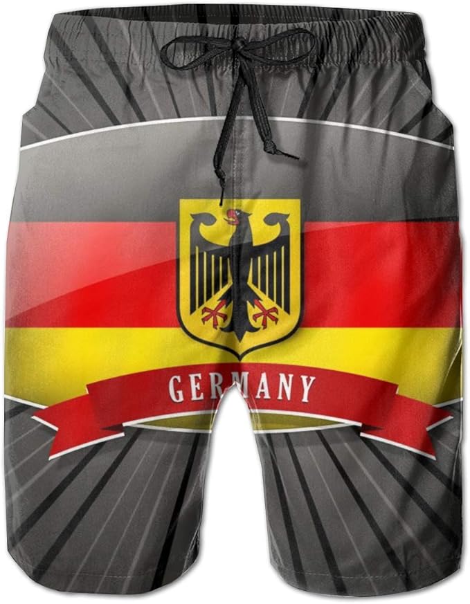 DSSYEAH Badehose Herren Badehose Deutsche Flagge Mit Eagle Surfing ...