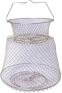 Amazon.com : IDEALUX Floating Wire Fish Basket, Round Wire Fish Basket ...