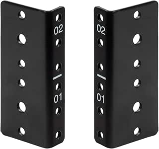 Amazon.com: NavePoint 2U Vertical Rack Rail Pair DIY Kit with Hardware ...