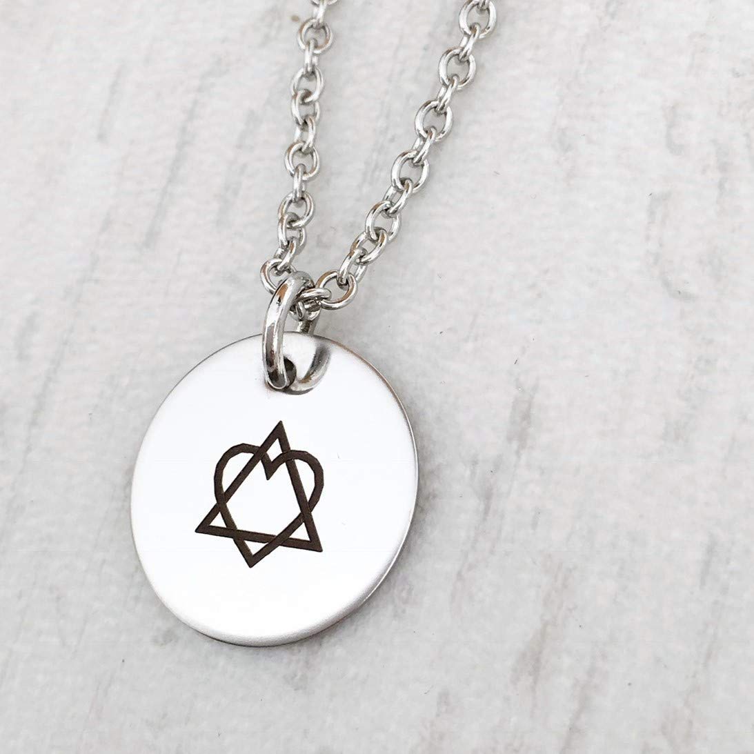 Amazon.com: Adoption Triad Symbol Necklace 18-inch Length: Handmade