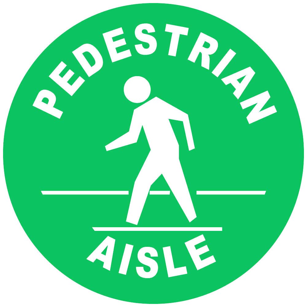 Pedestrian Aisle Green Anti-Slip Floor Sticker Decal 8" for sale | Las ...