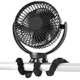 Amazon.com: 5000mAh Rechargeable Battery Powered Fan, Clip Fan with ...