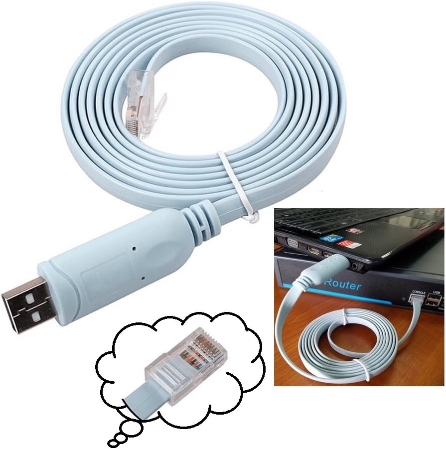 Cavo da Usb a console, cavo console Usb Cisco, console da Usb a Rj45 ...