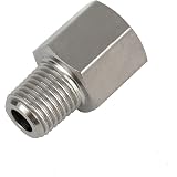 Stainless Steel Adapter 1/4" NPT Female X 1/4" BSPP Male 304 SS W ...