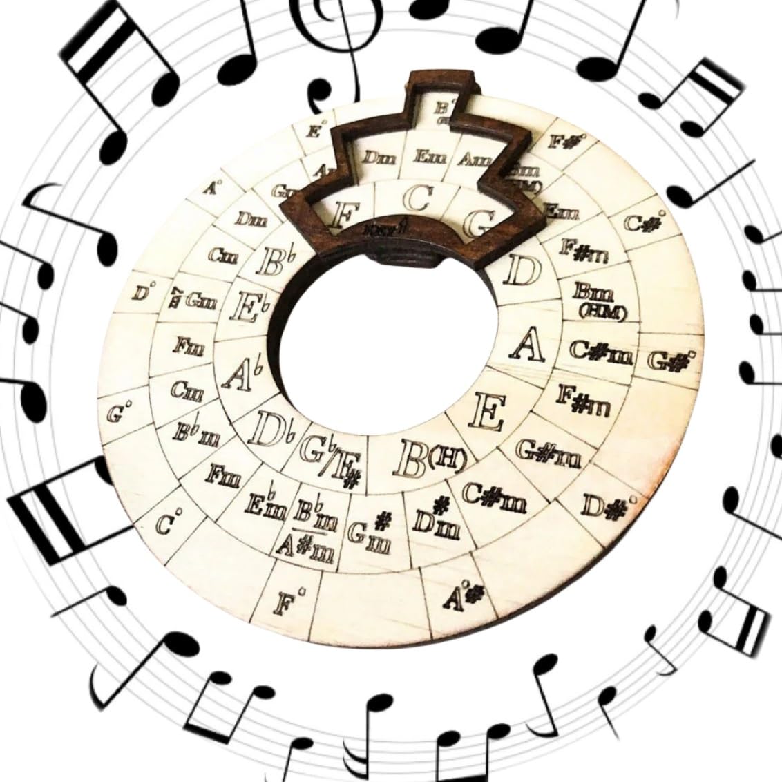 Mua Wooden Melody Tool, Circle Wooden Wheel and Musical Educational ...