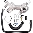 Amazon.com: Engine Coolant Housing Water Outlet Aluminum with Hoses - Repalcement for Chevy ...
