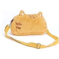 Amazon.com: GeekShare Cute Pink Plush Bag with A Shoulder Strap ...