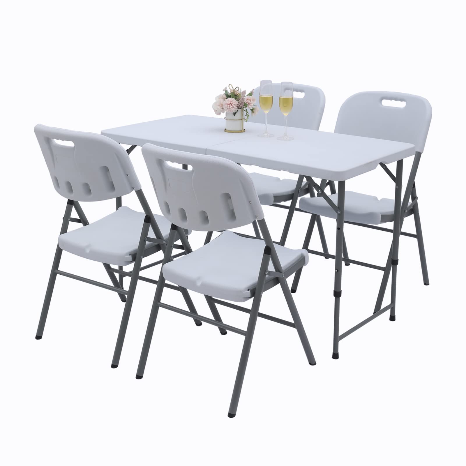 Mua 122CZ Folding Table 4-Foot Portable Plastic Folding Semi Practical ...