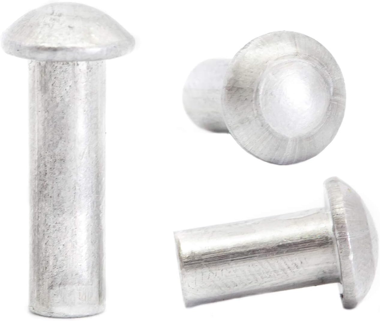 M3 (3mm x 8mm) Aluminium Solid Round Head Rivets DIN 660 (Pack of 20 ...