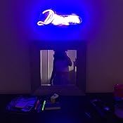 Isaac Jacobs 17" inch LED Neon Blue "Dream" Wall Sign for Cool Light ...