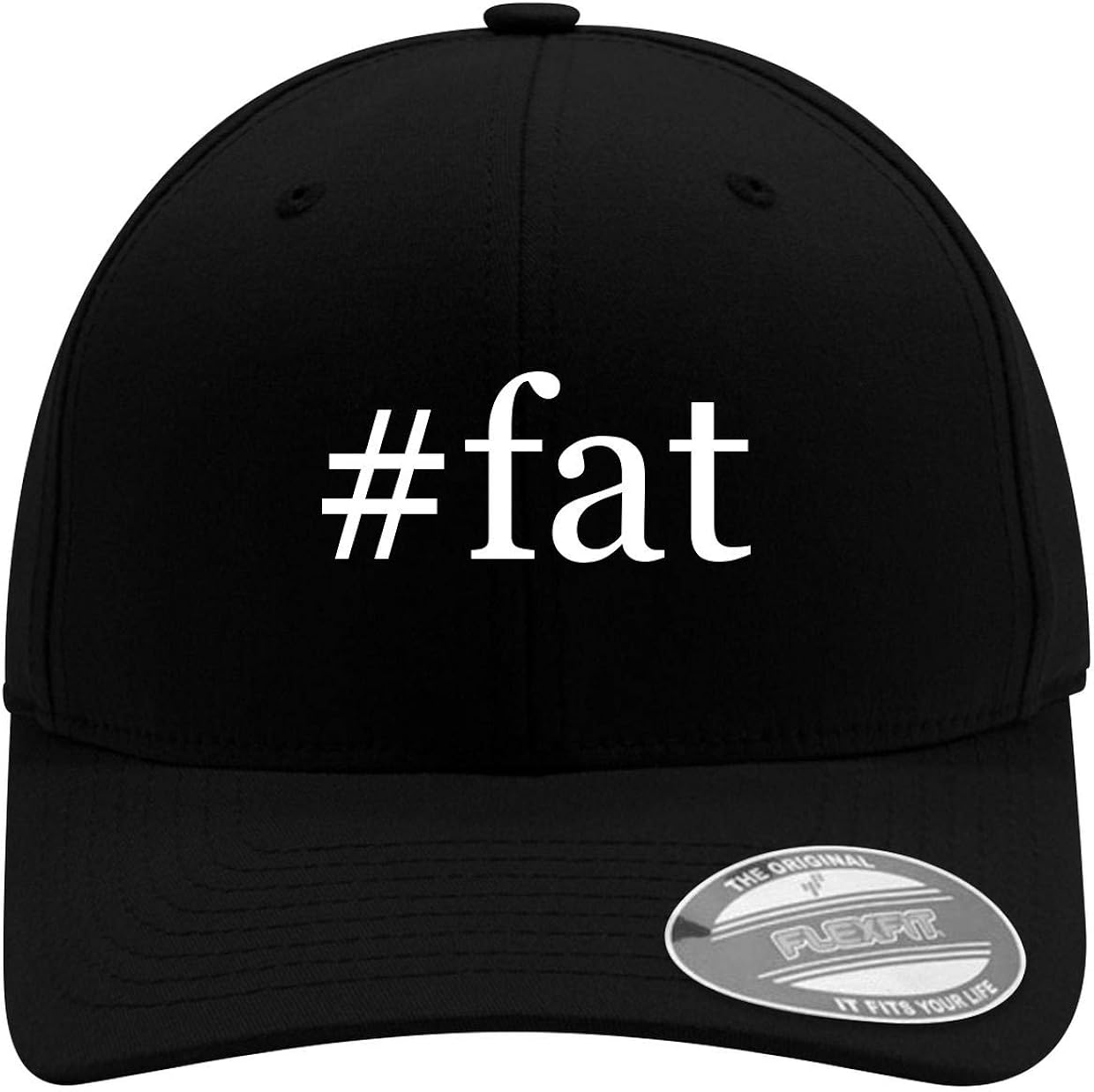 Amazon.com: #Fat - Men's Hashtag Soft & Comfortable Flexfit Baseball ...