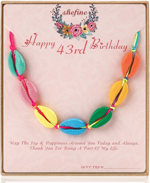 Amazon 43rd Birthday Gifts For Women Women s Shell Bracelet 43 amazon-43rd-birthday-gifts-for-women-women-s-shell-bracelet-43