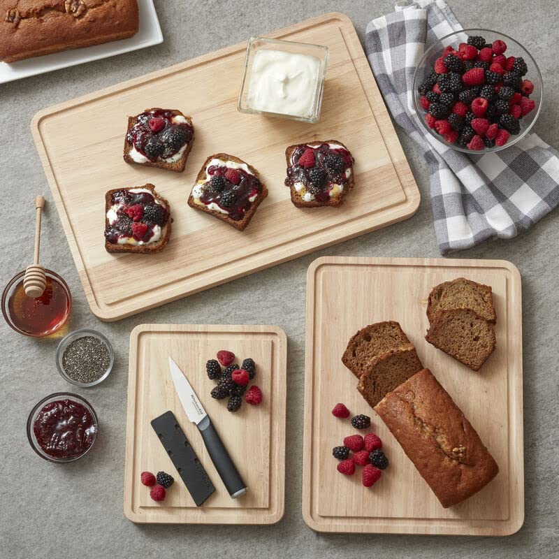 Mua KitchenAid Classic Rubberwood Cutting Board with Perimeter Trench ...