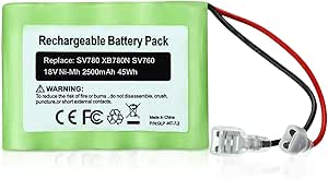 Amazon.com: 18Volt 2500mAh Battery SV780 Replacement, Compatible with ...