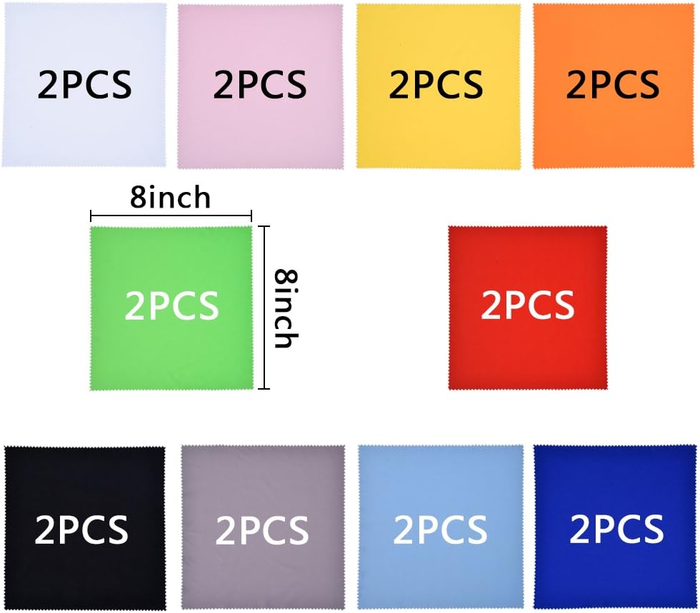 Microfiber Cleaning Cloths for Glasses, LCD Screens, Lenses, Camera ...
