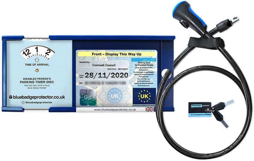 Blue Badge Protector (Double – Secures Blue Badge & Clock – BigaMart